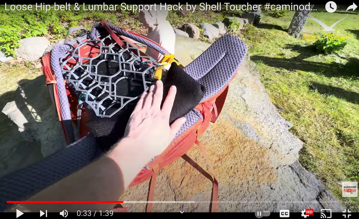 Loose Hip-belt (from weight-loss) & Lumbar Support Hack! – Shell Toucher